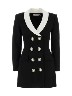 SELF-PORTRAIT Black Tailored Blazer Mini Dress - Multicolor