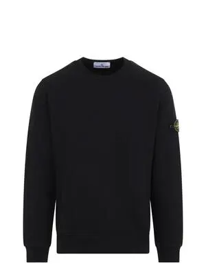 Stone Island Cotton Crewneck Sweatshirt - Black