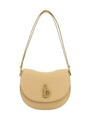 Burberry Beige Leather Small Rocking Horse Shoulder Bag - Brown