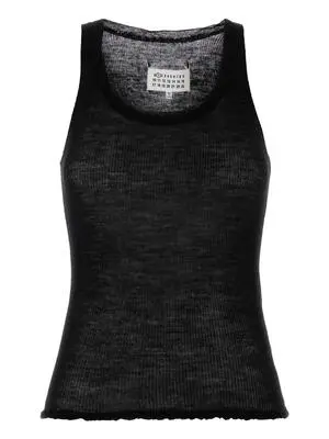 MAISON MARGIELA Knit Tank Top - Black