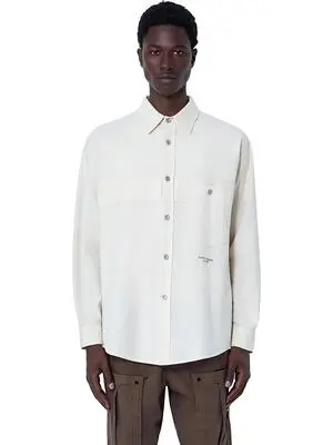 Stone Island Long Sleeve Cotton Button-down Shirt - Multicolor