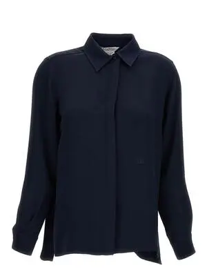 Max Mara Crépe De Chine Shirt - Multicolor