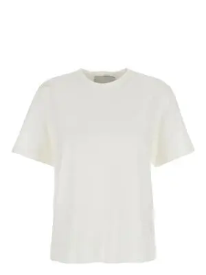 AMI Paris AMI Cotton T-shirt With De Coeur Patch Multicolor