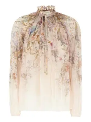 Zimmermann Zimmermann Floral Print Silk Blouse Multicolor
