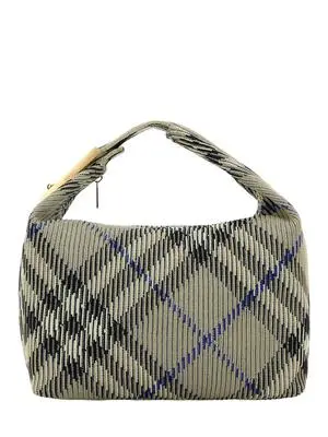 Burberry Embroidered Nylon Medium Peg Handbag - Multicolor