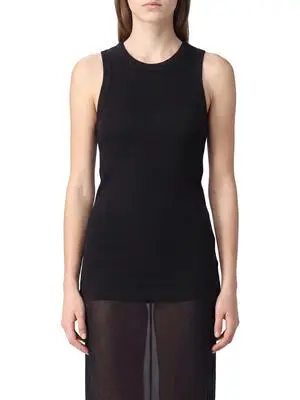Saint Laurent Slim Fit Stretch-cotton Scoop Neck Tank Top - Black