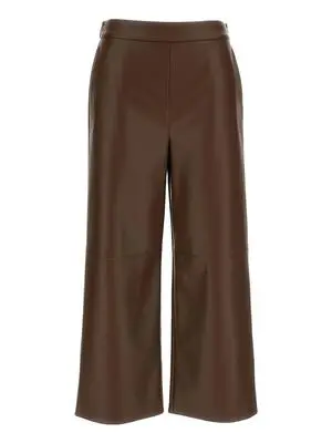 Max Mara Coated Jersey Cropped Trousers - Multicolor