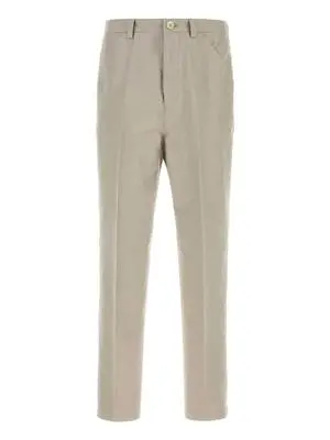 Brunello Cucinelli Brunello Cucinelli Men Grey Cotton Blend Pant Gray