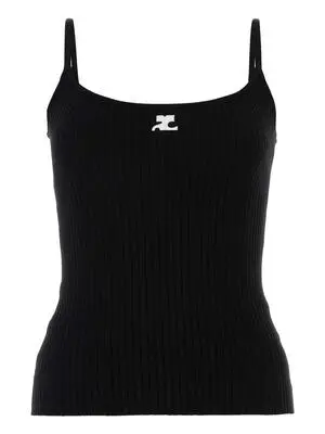 COURREGES COURREGES Viscose Blend Top Black