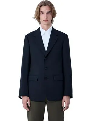 Dries Van Noten Single-breasted Wool Blazer - Black