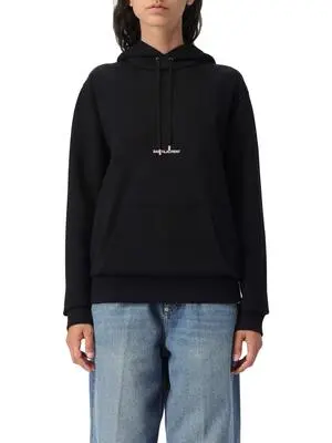 Saint Laurent Hooded Sweatshirt - Black