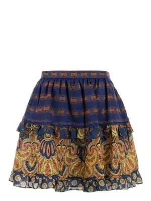 Valentino Garavani Printed Linen Skirt - Multicolor