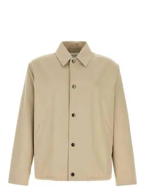 Burberry Cappuccino Gabardine Jacket - Brown