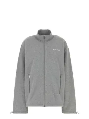 Miu Miu Cotton Sweatshirt - Gray