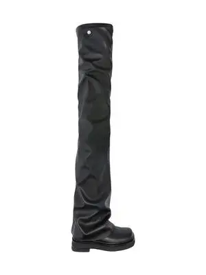 Attico Robin Otk Thigh High Flat - Black