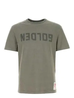 GOLDEN GOOSE Dove Grey Cotton T-shirt - Gray