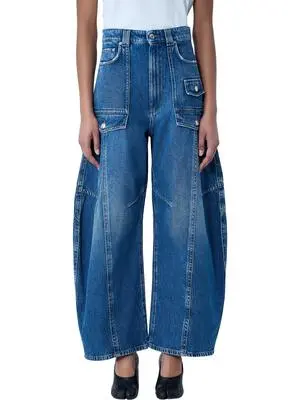 Sportmax Wide-leg Denim Trousers - Blue