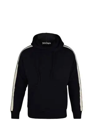 Palm Angels Cotton Hooded Sweatshirt - Black