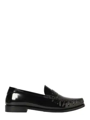 Saint Laurent Le Loafer Brushed Leather Loafers - Black
