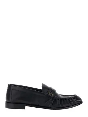 Saint Laurent Le Loafer Penny Loafers In Calfskin - Black
