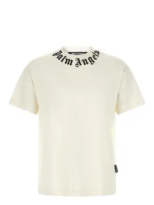 Palm Angels Neck Logo' T-shirt - Multicolor