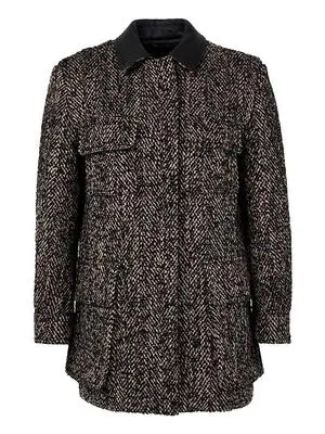 Max Mara Angio Virgin Wool Coat - Multicolor