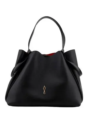 CHRISTIAN LOUBOUTIN Bettina Leather Shoulder Bag - Black