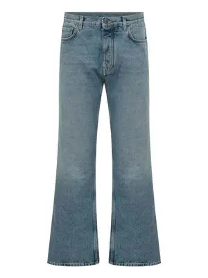 Off-White Off White Men `Half Arrow` Slim Relax Jeans Multicolor