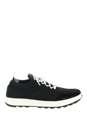 Kiton Technical Cotton Sneakers - Black