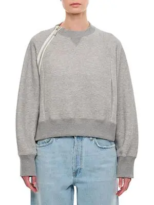 Sacai Sacai Crewneck Sweater Gray