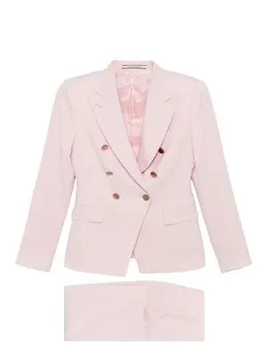 Tagliatore TAGLIATORE Wool Double-Breasted Suit Multicolor
