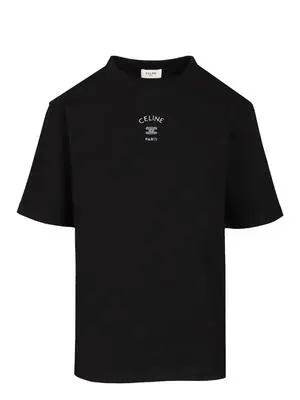 Celine Cotton Jersey T-shirt - Black