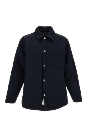 A.p.c. A.P.C. Georges Quilted Wool Blend Jacket Multicolor
