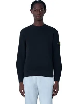 Stone Island Logo Patch Sweater - Black