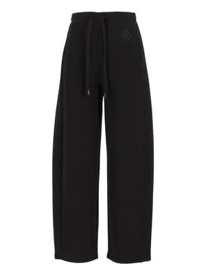 Max Mara Flared Stretch Jersey Trousers - Black