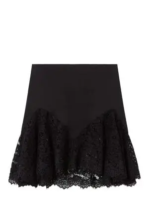 Stella McCartney Flared Mini Skirt - Black
