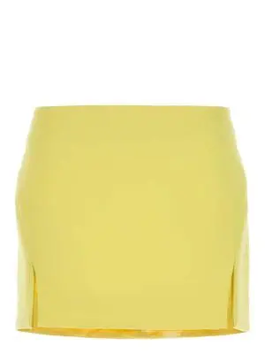 Givenchy Stretch Crepe Mini Skirt - Yellow