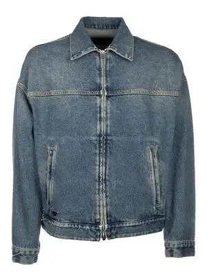 Prada Denim Zip Up Jacket - Multicolor