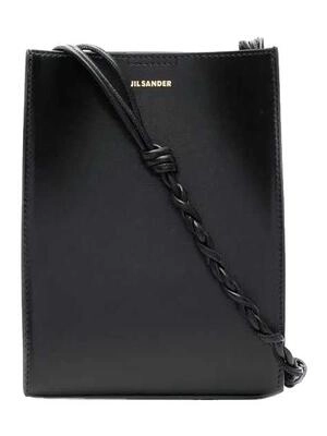 JIL SANDER Jil Sander Tangle Leather Shoulder Bag Black