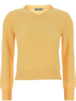 Miu Miu Wool Sweater - Yellow