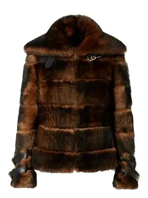 Fendi Shearling Aviator Jacket - Multicolor