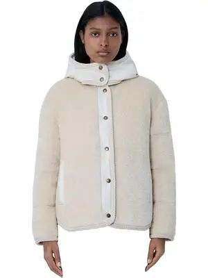 Moncler Ciboulette Short Down Jacket - White