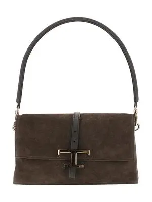 TOD'S T Timeless Mini Suede Flap Bag - Multicolor