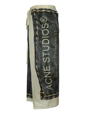Acne Studios Printed Wrap Skirt - Multicolor