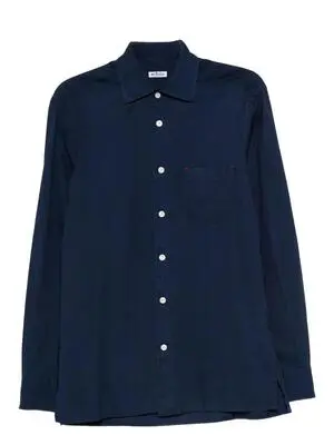 Kiton Long Sleeve Button Down Shirt - Blue