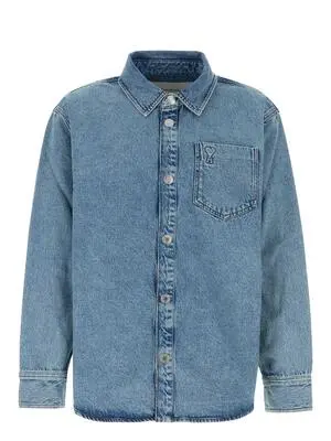AMI Paris Denim Overshirt - Multicolor