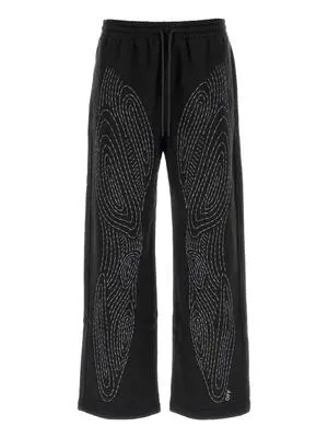 Off-White Cotton Joggers - Black