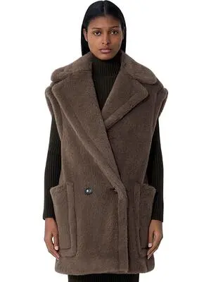 Max Mara Camel-hair Gilet - Brown