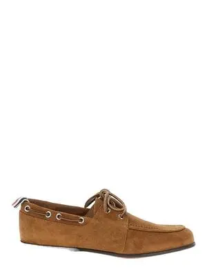 Thom Browne Calf Suede Boat Shoes - Multicolor