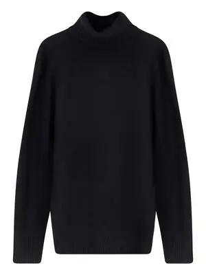 TOTEME Cashmere Turtleneck Sweater - Black